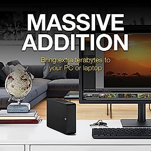 Seagate Expansion 12TB External Hard Drive HDD - USB 3.0, with Rescue Data Recovery Services (STKP12000400)