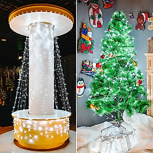 ZHOUDUIDUI Outdoor Christmas String Lights, 800LED 330FT White Fairy Lights, 8 Mode Plug in Waterproof Indoor Outdoor Decor Lights for Bedroom Christmas Thanksgiving Wedding Party Garden Yard Tree