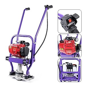 Gas Powered Concrete Screed 35.8CC 4 Stroke Gasoline Engine Concrete Power Screed 1.36HP Concrete Surface Leveling Cement Finishing Vibrating Motor (GX35 Gasoline Engine)