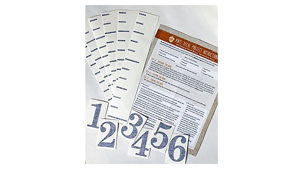 DIY Vinyl Growth Chart Ruler Decal Kit by Little Acorns