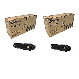 Kyocera TK-1172 Toner Cartridge 2 Pack for M2640idw with Yield 7200 Pages in Retail Packaging