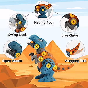 Yutin Take Apart Dinosaur Toys, Easter Egg Toy, STEM Construction Building Kits for Kids, Toddler Dino Gift for 3 4 5 6 7 Year Old Boys