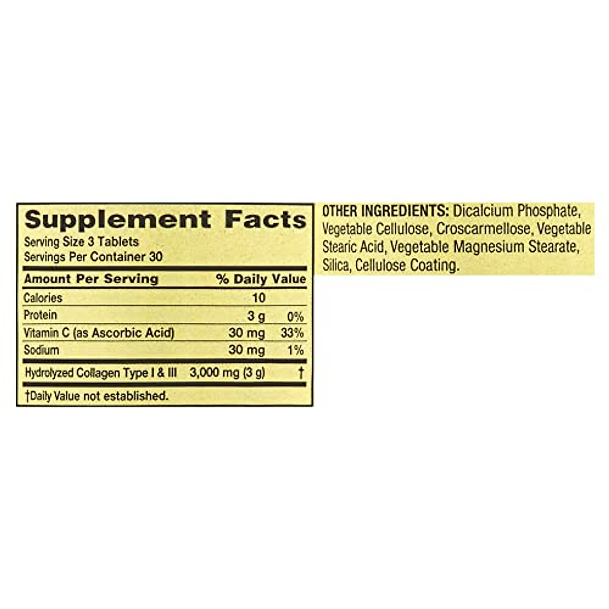 Improve Your Skin Elasticity and Joint Health with Spring Valley Collagen Type 1 & 3 + Vitamin C Dietary Supplement - 1,000mg Tablets, 90 Count. Includes Luall Fridge Magnetic