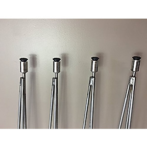 Set of (4) 3 rod Leveling Hairpin Legs, Very Strong,And can be used with Wheel Casters for Mobility,Made in the USA