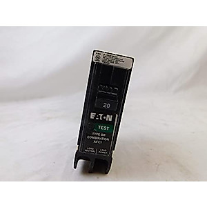 Eaton BRP120AF 20 amps Combination AFCI Single Pole Circuit Breaker, Black