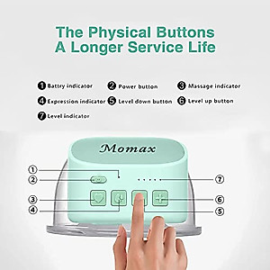 Hands Free Breast Pump - Wearable Breast Pump Electric,Portable Breast Milk Extractor & Collector, Silicone Breastfeeding Pumps,2 Modes 5 Adjustable Levels Rechargable Wireless Milk Pump for New Mom