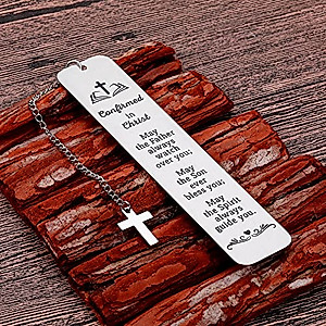 Christian Bookmark Bible Verse Inspirational Gifts for Women Men Religious Gifts Bookmarks Book Lovers Godson Book Marks Baptism Catholic Christmas Graduation Birthday Gifts for Female Book Mark