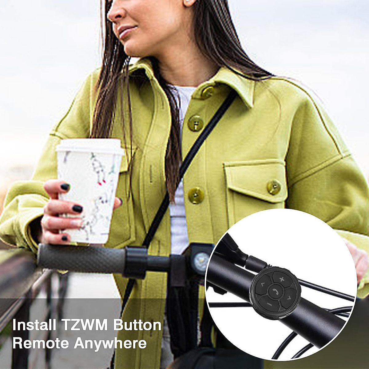 Bluetooth Media Remote for Smart Electronic Product. Motorcycle Bluetooth Remote Control Music and Call. Bluetooth Media Button for Car or Bicycle. Waterproof Bluetooth Controller for Outdoor Sport