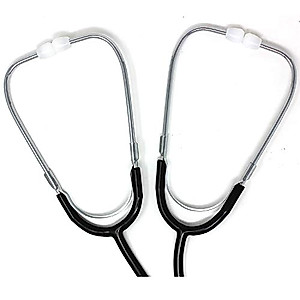 Ever Ready First Aid Dual Head Teaching Stethoscope - Nursing Student Stethoscope - Medical Training Stethoscope, Black