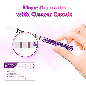 Premom Ovulation & Pregnancy Test Kit: 50 Quantitative Ovulation Strips & 20 Early Pregnancy Detction Tests Combo - Accurate Fertility Tracker OPK with Free APP, 50LH+20HCG PM2-S+PM1-S:50+20