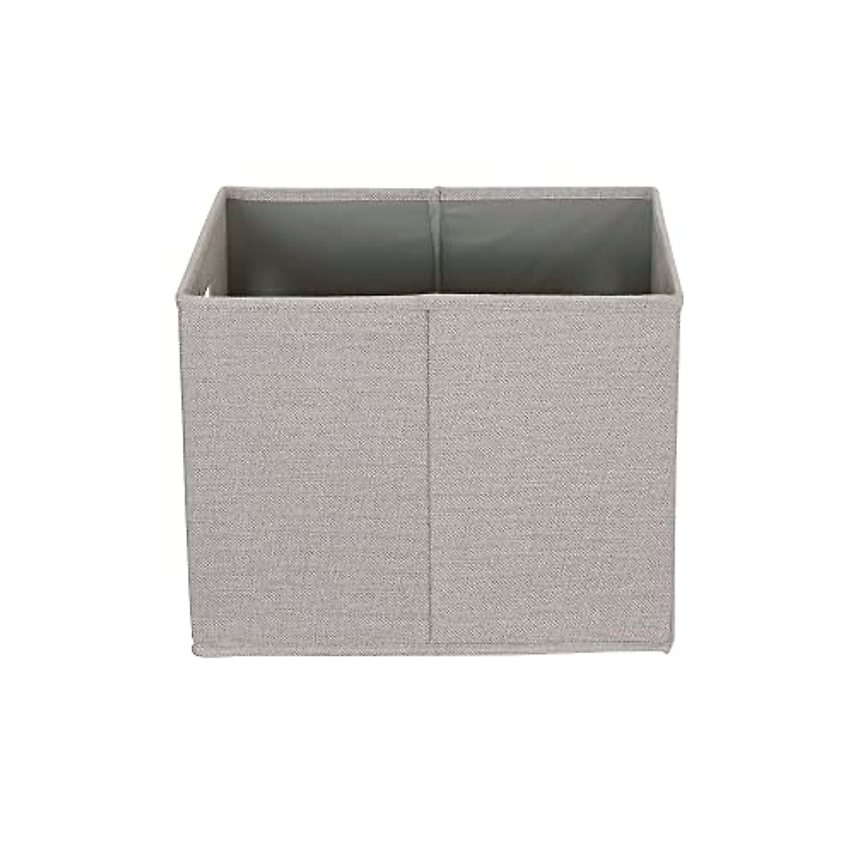 Household Essentials Fabric Storage Bins 2 Piece Set, Strong Poly-Woven Fabric, Sturdy Chipboard Sides
