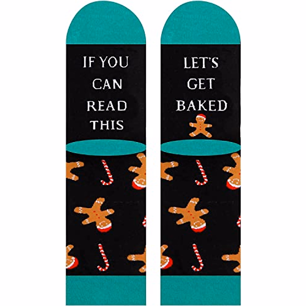 Zmart Funny Christmas Socks for Men Boys Holiday Socks Gingerbread Socks, Gingerbread Gifts Stocking Stuffers for Teen Boys Secret Santa Gifts Christmas Gifts