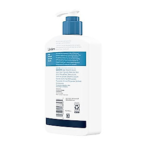 Lubriderm Daily Moisture Hydrating Unscented Body Lotion with Pro-Vitamin B5 for Normal-to-Dry Skin for Healthy-Looking Skin, Non-Greasy and Fragrance-Free Lotion, 16 fl. oz