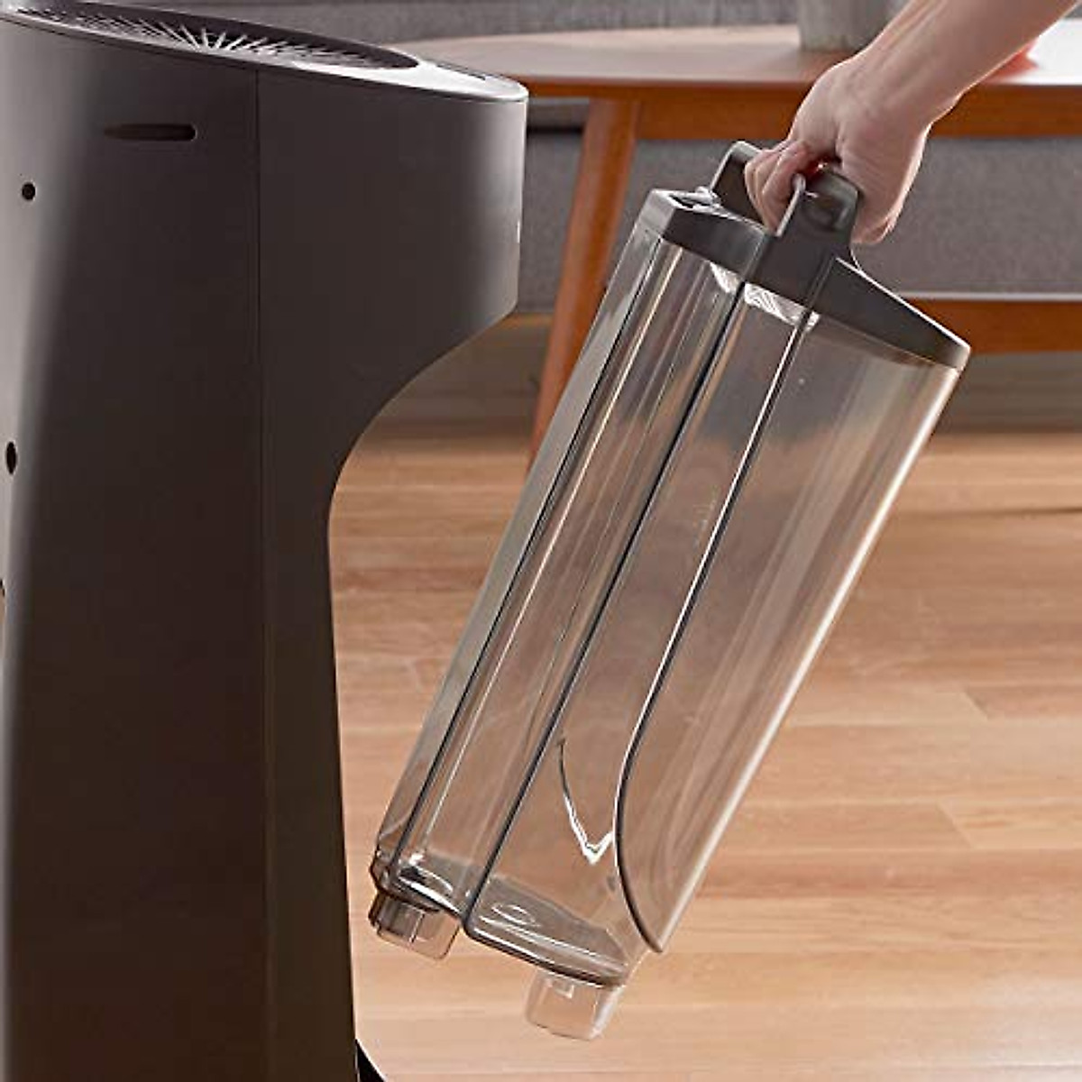 Honeywell Top Fill Tower Humidifier, Digital Humidistat, Black – Cool Mist Humidifier for Bedroom, Home or Office with Space Saving Tower Design