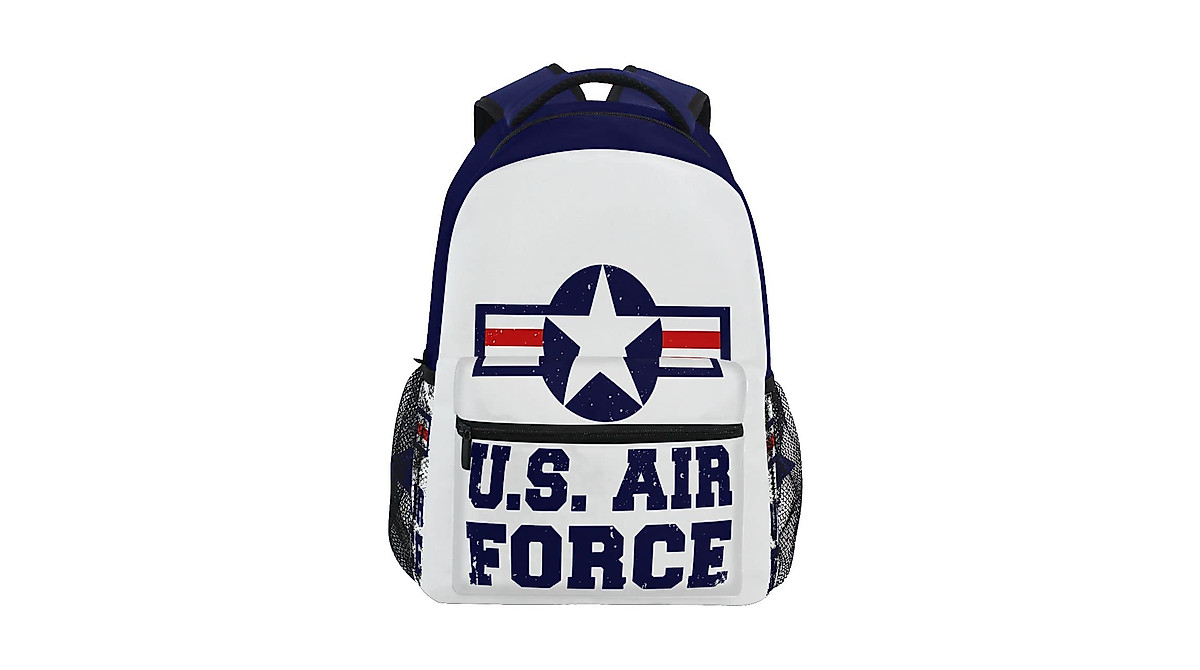 Fisyme USA Air Force Backpack – Durable Travel Daypack