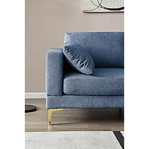 Eafurn Modular Sectional Sofa with Reversible Chaise Lounge and Moveable Ottoman,Free Combination L Shaped Convertible Couch,3 Seat Upholstered Sofa & Couch for Living Room,Office