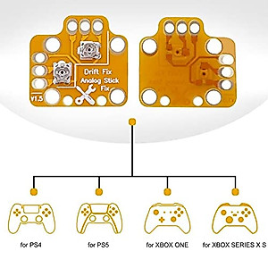 Game Controller Drift Repair Board, 10Pcs 3D Thumb Stick Drift Fix Mod, Compatible with for PS4 for PS5 for Xbox ONE for Xbox S X Analog Stick Drift Fix Mod Reset