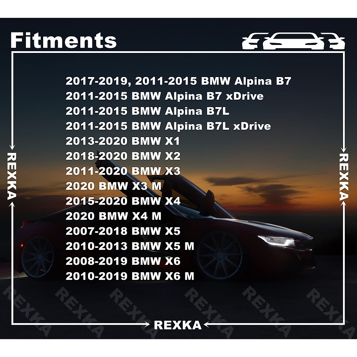 Rexka 30pcs Fender Liner Bumper Cover Wheel Arch Trim Cover Nylon Expanding Rivets for BMW 51777171004 X1 X3 X4 X5 X6 Series