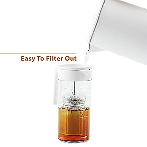 Tomiba Cold Brew Coffee Maker 1 Quart 100% BPA FREE Tritan Iced Coffee Maker Cold Brew Pitcher Leak-Proof Newest Patented