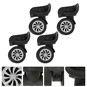 BESPORTBLE 4pcs Luggage Suitcase Caster Wheels Swivel Wheel Replacement Luggage Travel Suitcase Wheels Plastic Bearings Repair Set for Luggage Kits