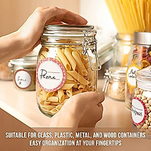 Dissolvable Canning Labels for Jars – 200 Dissolvable Mason Jar Labels - Dissolvable Food Labels for Containers - Jam Homemade Canning Jar Labels Stickers - Removable Mason Jar Labels 2" Black