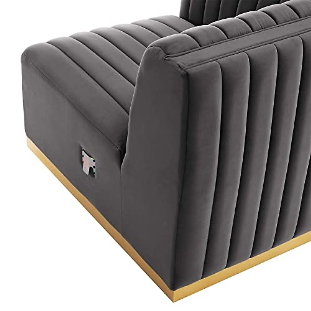 Modway Conjure Sectional, Gold Gray