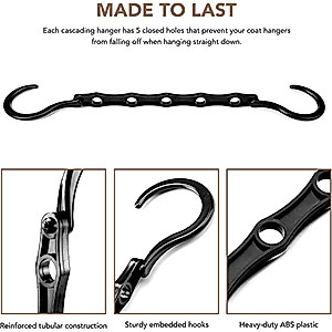 COZYMOOD Magic Clothes Hangers Smart Closet Saver Pack of 8, Sturdy Space Saving Hangers, Hanger Organizer, Closet Hangers, Closet Organizers and Storage, Dorm Home Bedroom Essentials