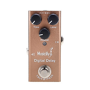 Musiclily Basic Mini Electric Guitar Effects Pedal DC 9V Adapter Powered True Bypass, Vintage Overdrive