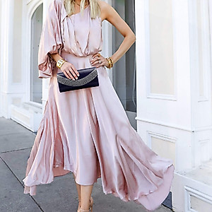 Dasein Womens Clutch Purses Rhinestone Evening Bags Formal Wedding Party Purse Prom Handbags (Navy)