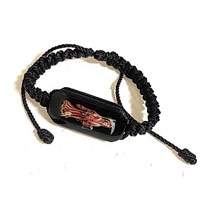 Chavarrieta Black Thread Bracelet Pulsera Roja de hilo de la Santa Muerte