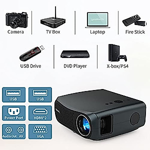Native 1080P 5G WiFi Bluetooth Projector,10000L Wireless Outdoor Movie Projector 4K Cinema, Smart Home Theater Android Projector with 15W Speaker & Auto Keystone for iOS/Android Phone/TV Stick/PS5/DVD