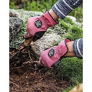 Ironclad Tuff Chix Women's Work Gloves TCX, Designed for Women's Hands, Performance Fit, Durable, Machine Washable, (1 Pair), X-LARGE Pink