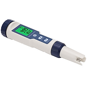 Zyyini EZ‑9909SP 5 in 1 Water Quality Test Pen for pH, EC, TDS, Salinity and Temperature IP 67 Waterproof and dustproof Automatic Recognition