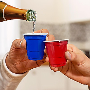 TOSPARTY 120Pcs 2oz Mini Disposable Plastic Cups Mini Multicolor Party Cups Small Plastic Cups Multicolor Party Cups for Tastings Sample Birthday Wedding Graduation Party Supplies