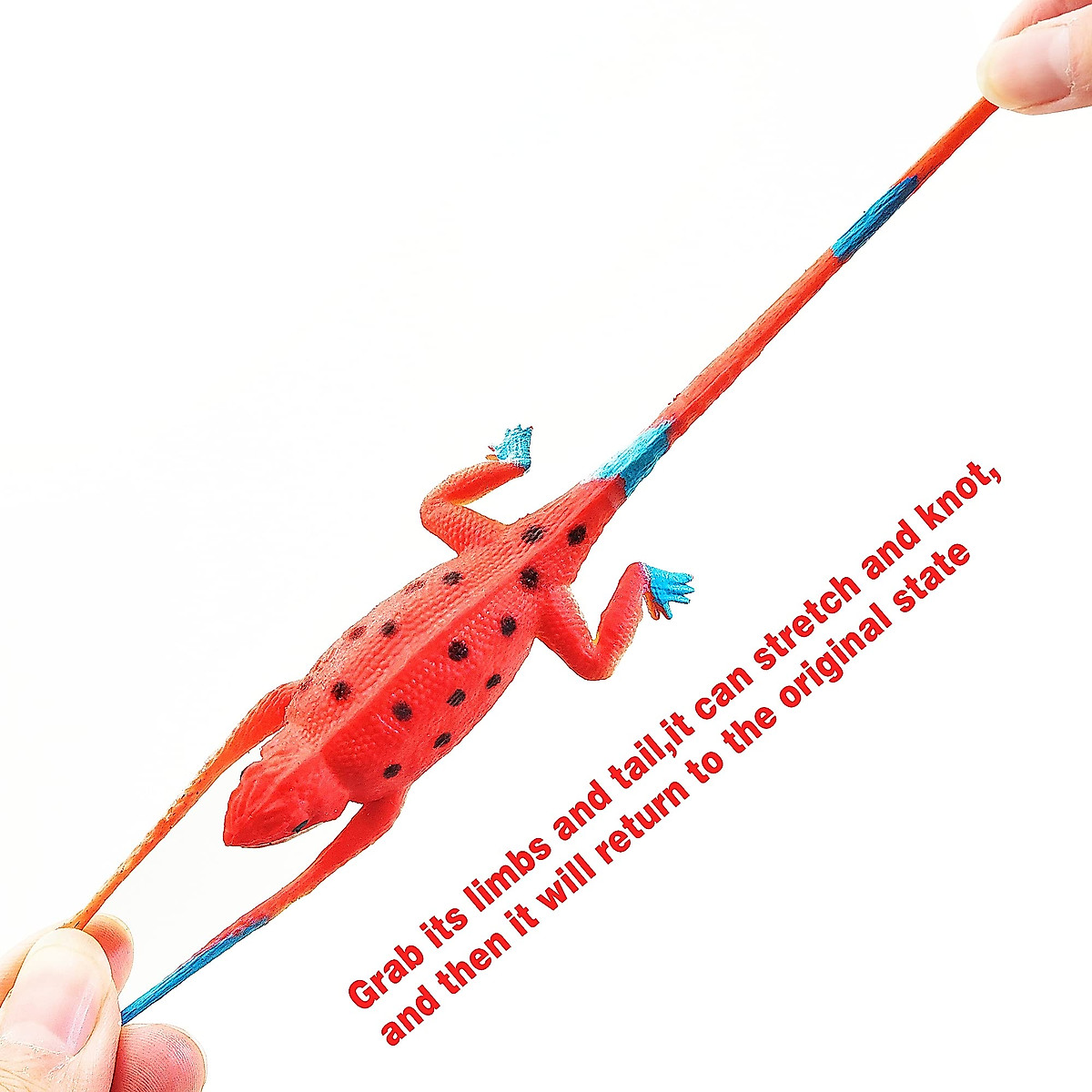 YiliUsAnwU 10 PCS Lizard Water Toys,Color Changing Chameleon Toys,Stretchy Animal Toys,for 3 Years and up,for Goodie Bag Fillers,Classroom Rewards,Kids Easter Basket