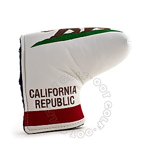 California Republic Blade and Mid Mallet Putter Headcover, White