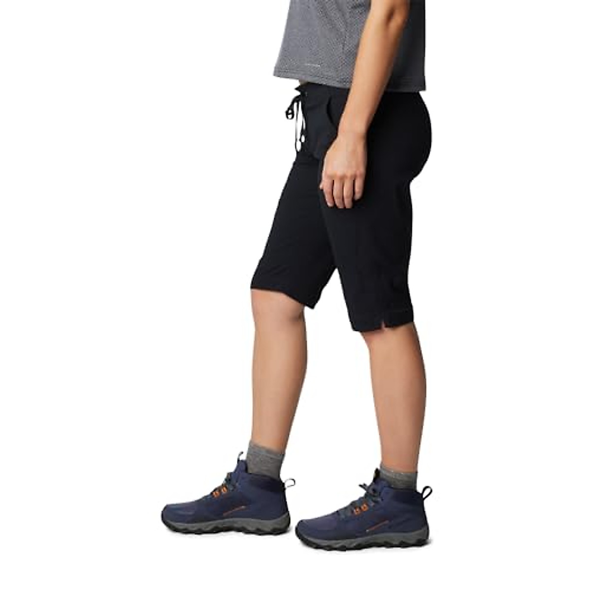 Columbia Women's Anytime Outdoor Long Short Shorts, black, 10x13