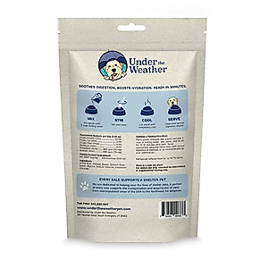 Under the Weather Bland Diet for Dogs | Easy to Digest for Sick Dogs |Always Be Ready| Contains Electrolytes - All Natural Freeze Dried 100% Human Grade Meats| 1 Pack- Chicken, Rice & Bone Broth - 6oz