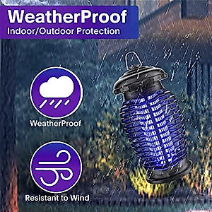 Bug Zapper Electronic Mosquito Zapper,Pest Trap for Fly Zapper Gnat Moth,Insect Killer for Home Garden