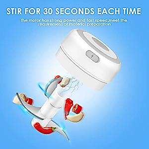 Electric Mini Garlic Chopper, Portable Food Processor, Vegetable Chopper Onion Mincer, Cordless Meat Grinder with USB Charging for Vegetable, Pepper, Onion, Baby Food, Seasoning, Nuts (BPA-Free)