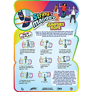 2CHILL Elastic Chinese Jump Rope (3 Skipping Rope) Colorful Stretchy Jumping Rope for Kids & Adults. Outdoor Games, Physical Education Equipment, Party Favor. 733-3s