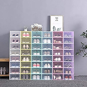 FRIDG Really Useful Boxes, Really Useful Organiser, Storage Boxes in a Clear Plastic Organiser and Clear Boxes Transparent Stackable Storage Box Shoes Drawer Case Organizer White M