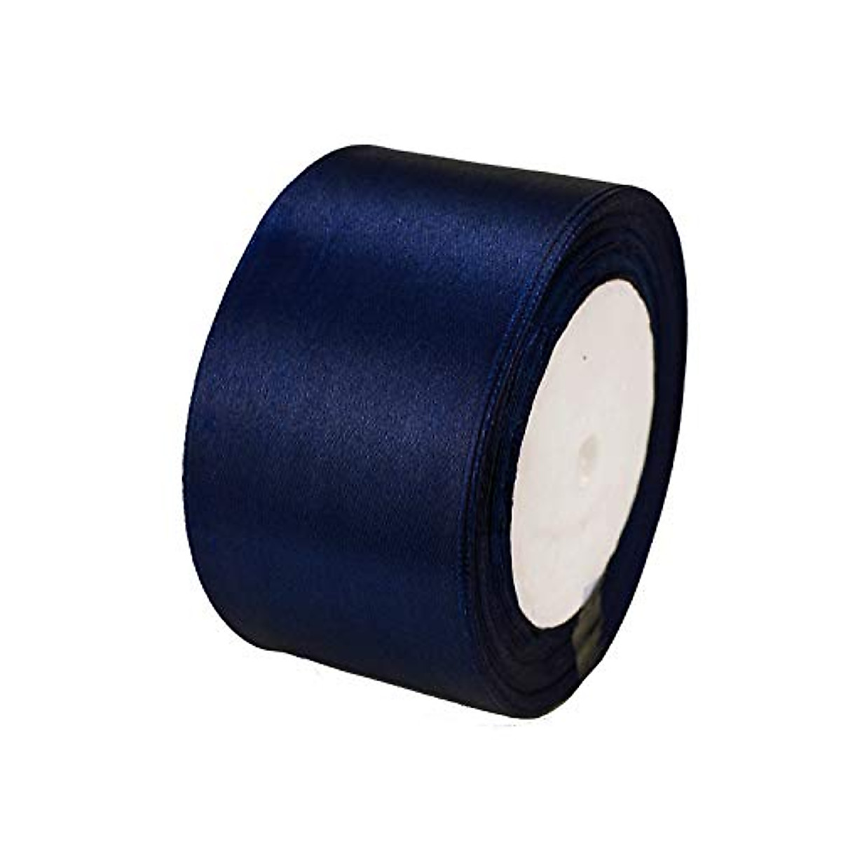 ATRBB 25 Yards 2 inches Wide Satin Ribbon Perfect for Wedding,Handmade Bows and Gift Wrapping (Navy)