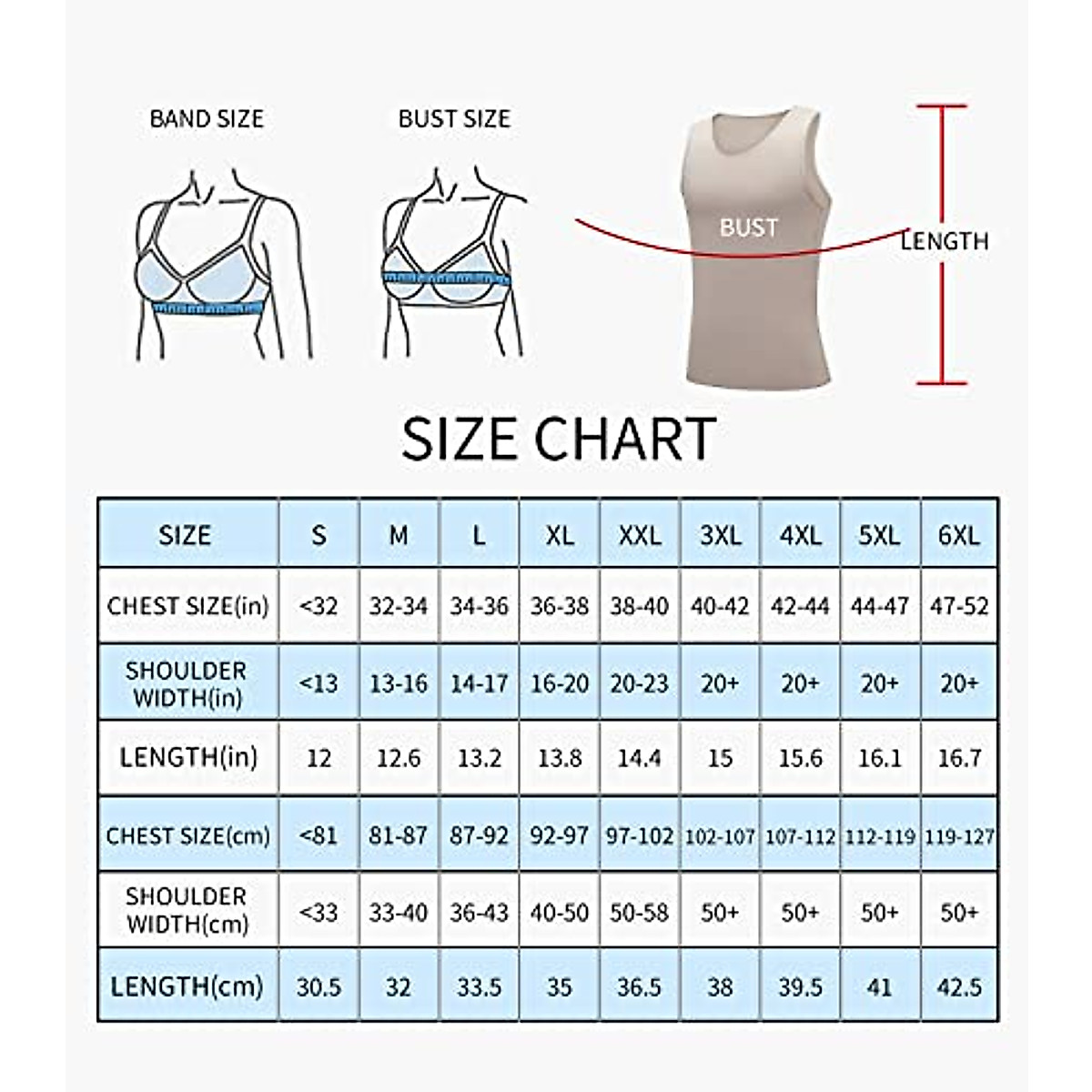 Chest Binder Binder Trans Transgender FTM Tomboy Breast Binder Bras Tank Top for Women