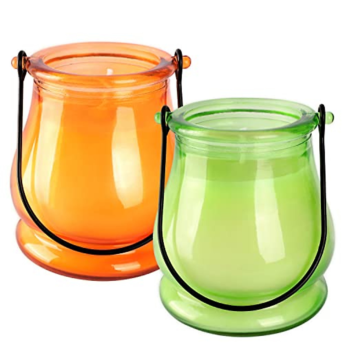 2 Pack Jar Citronella Candles, Large Citronella Candles Outdoor, Candles Gift Set, 2x10 oz Travel Jar Citronella Candles for Indoor