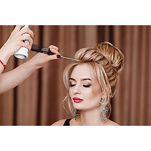 HYOUJIN Carbon Hair Rat Tail Combs Parting Rattail Combs Teasing Fine Tooth Comb Metal Hair Pick Detangling Combs for Women for Curly Hair Black