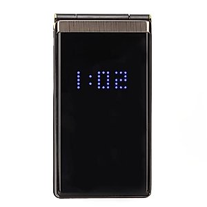 GSM Unlocked Senior Flip Cell Phone,Big Button Flip Mobile Phone with SOS Button,LED Flashlight,MP3 / MP4,FM,Dual Screens Big Font Cellphone. (Tarnish Color)