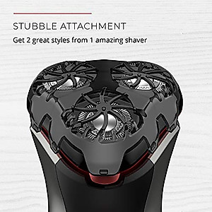 Remington, R4000 Series Electric Rotary Shaver Fully Washable BlackRed PR13401, Black, 1 Count