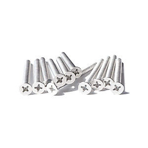 Wood Screws #14 x 2-1/2 Inch Flat Head Self Tapping Screws 25pcs, Stainless Steel 304 Sheet Metal Screws Cabinet Phillips Drive for Indoor and Outdoor Wooden Working by IMSCREWS