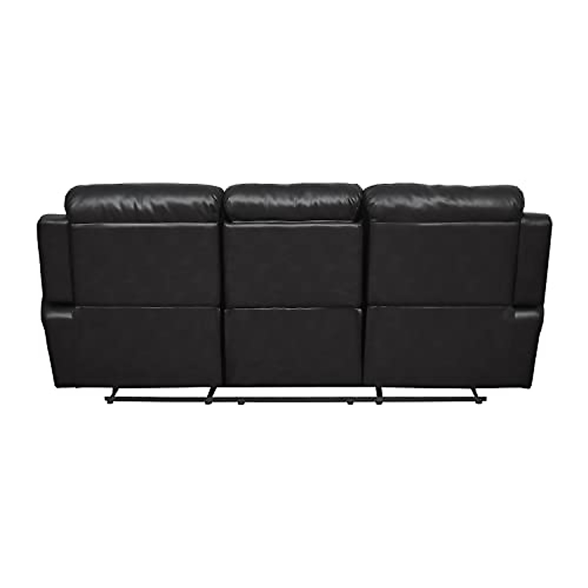 Lexicon Odeum Manual Double Reclining Sofa, Black